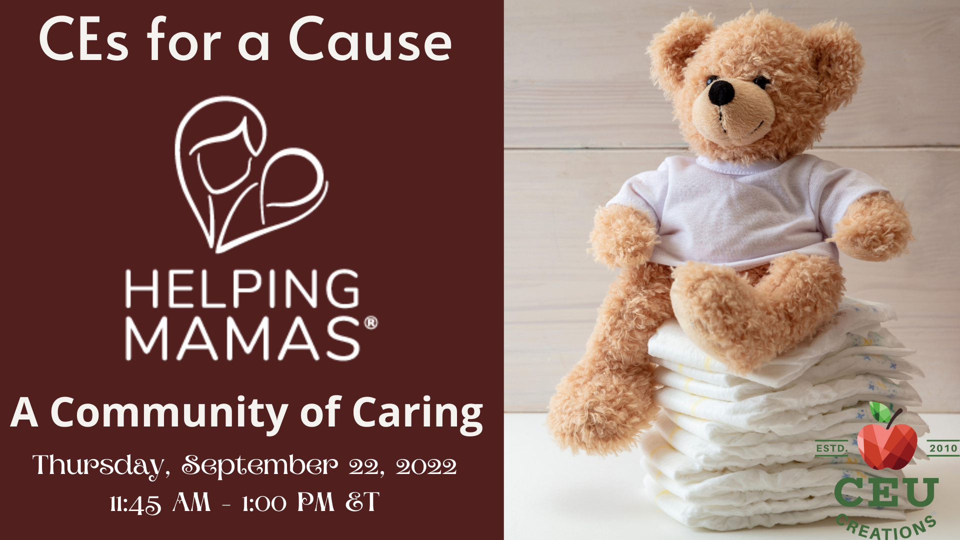 Special Event! CEs for a Cause: Ethics of Self-Care