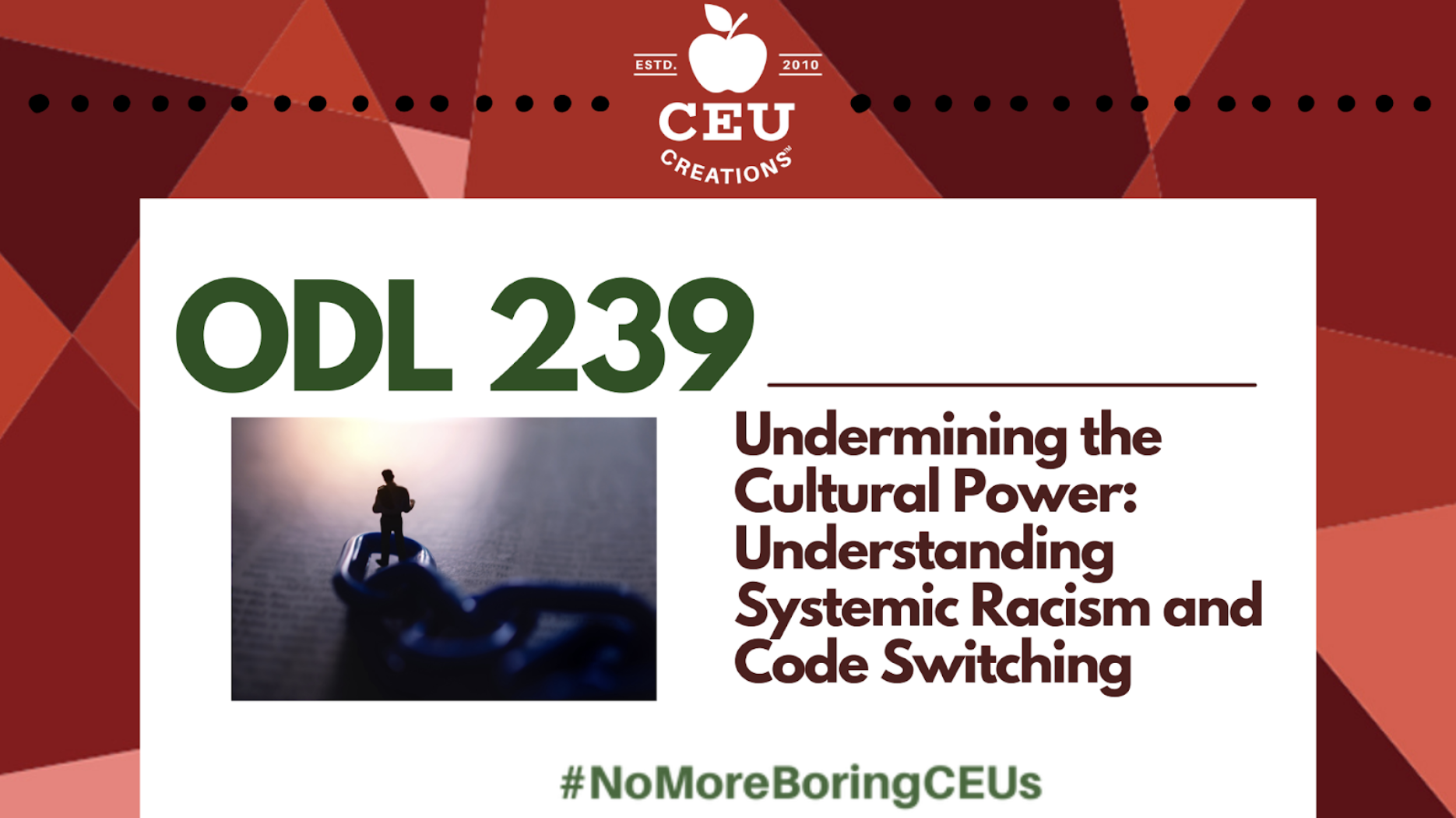 ODL 239 Undermining the Cultural Power: Understanding Systemic Racism ...